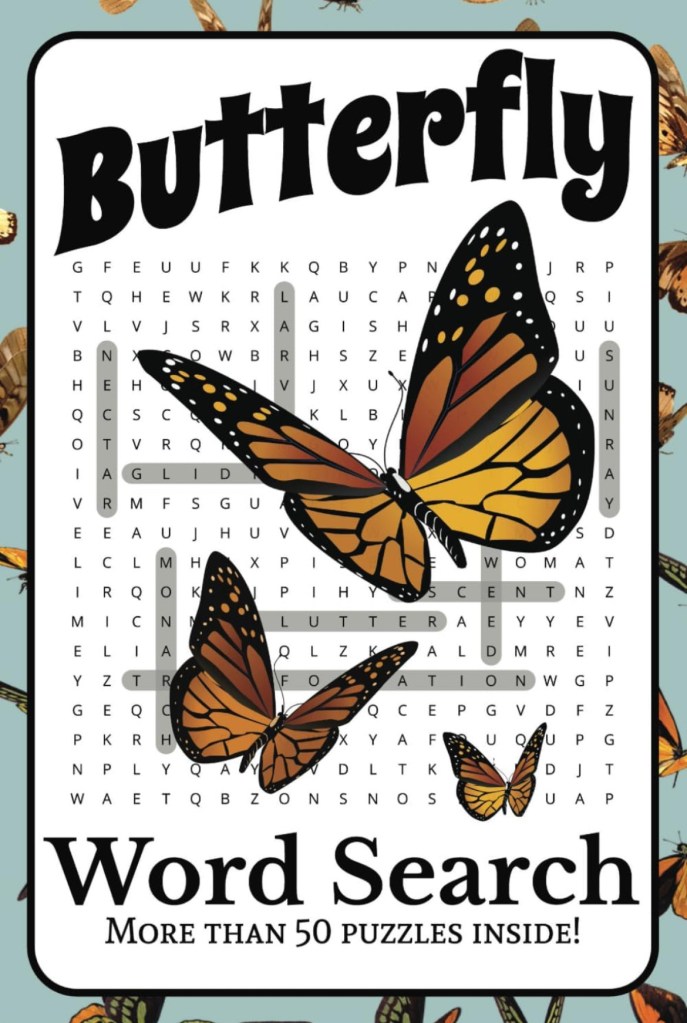Butterfly Word Search Book – Word Search Books