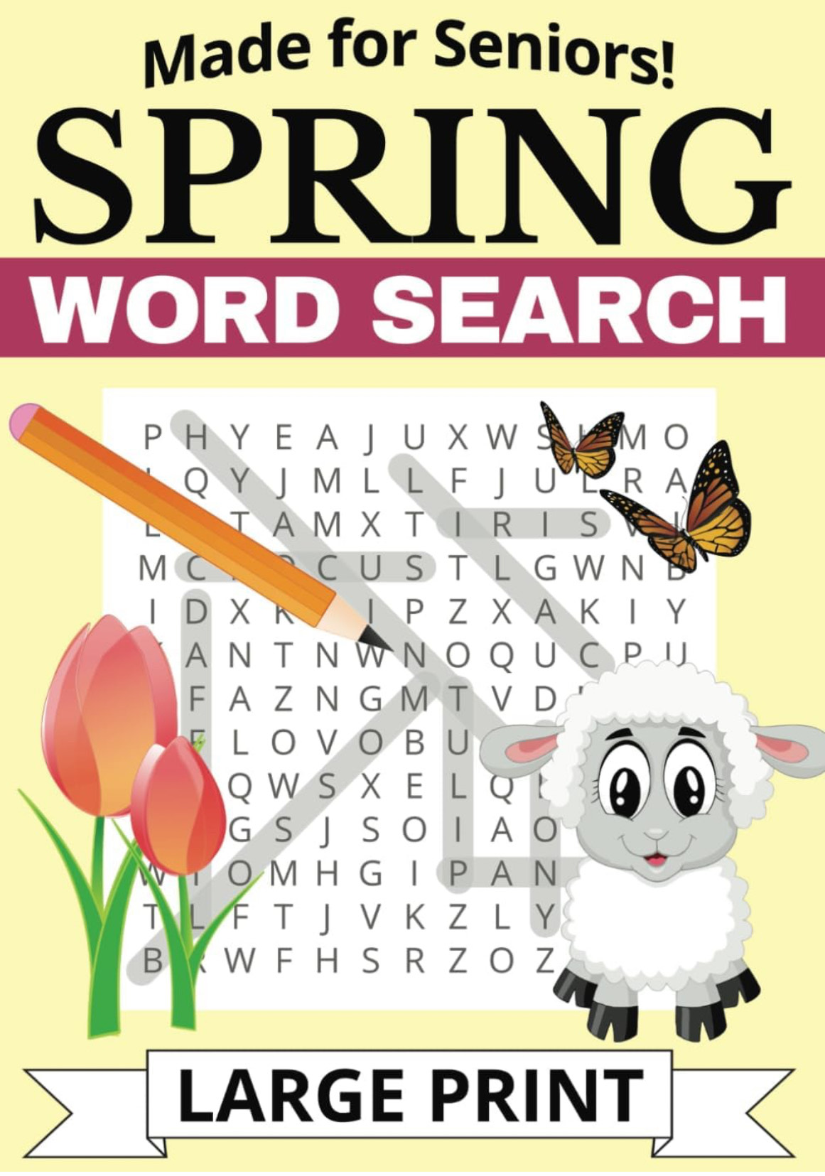 Large Print Spring Word Search Book – Word Search Books